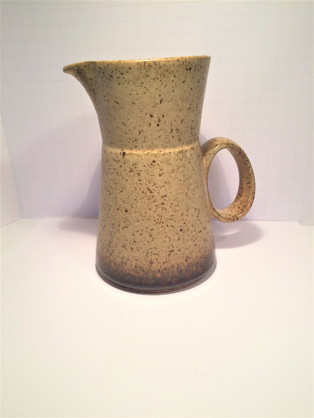 IDEN Pottery Original Stoneware Brown Pitcher Vintage Rye - Etsy New ...