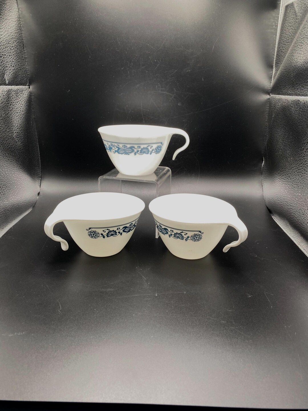 Set of 3 Corelle by Corning Blue Onion ( Old Towne Blue ) Hook Handle ...