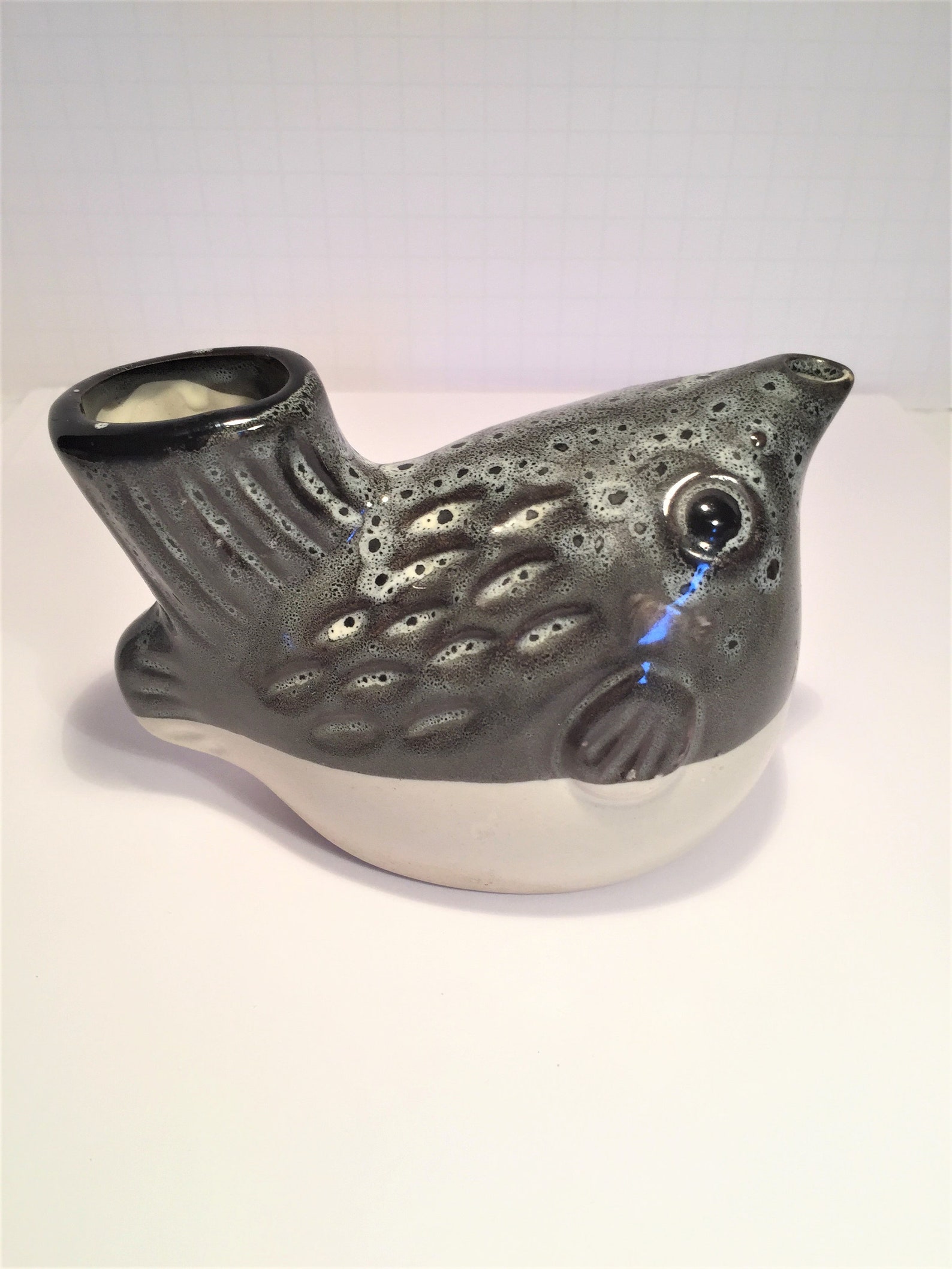 Ceramic Puffer Fish Sake Pot Made in Japan | Etsy