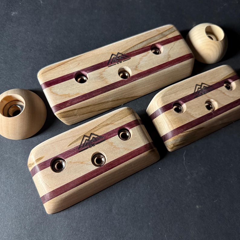 Flagship Incut Crimps ~ Wooden Crimps Climbing Holds Various Sets and ...