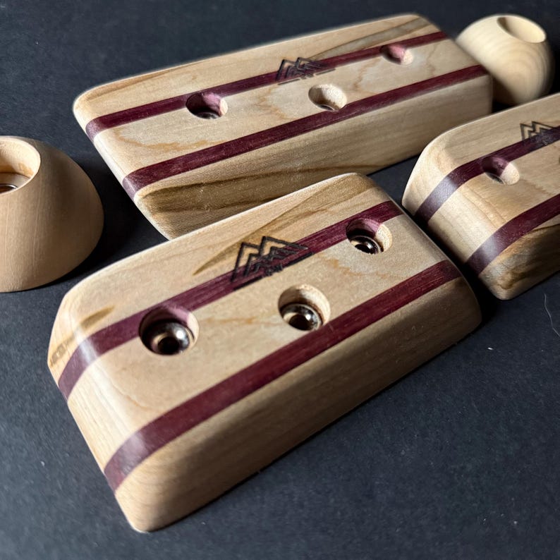 Flagship Incut Crimps ~ Wooden Crimps Climbing Holds Various Sets and ...