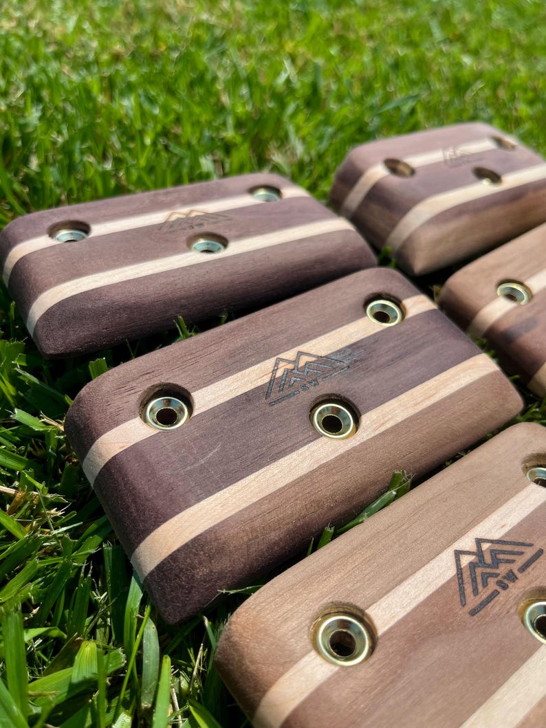 Flagship Incut Crimps ~ Wooden Crimps Climbing Holds Various Sets and ...