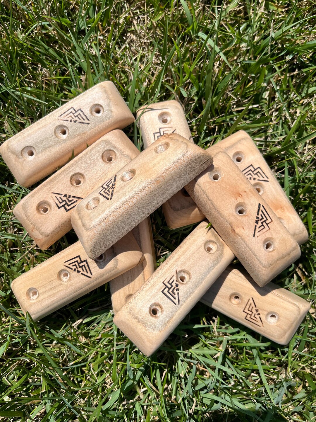 Bumps Smaller Rounded Wood Climbing Pinches, Sold as a Pair - Etsy