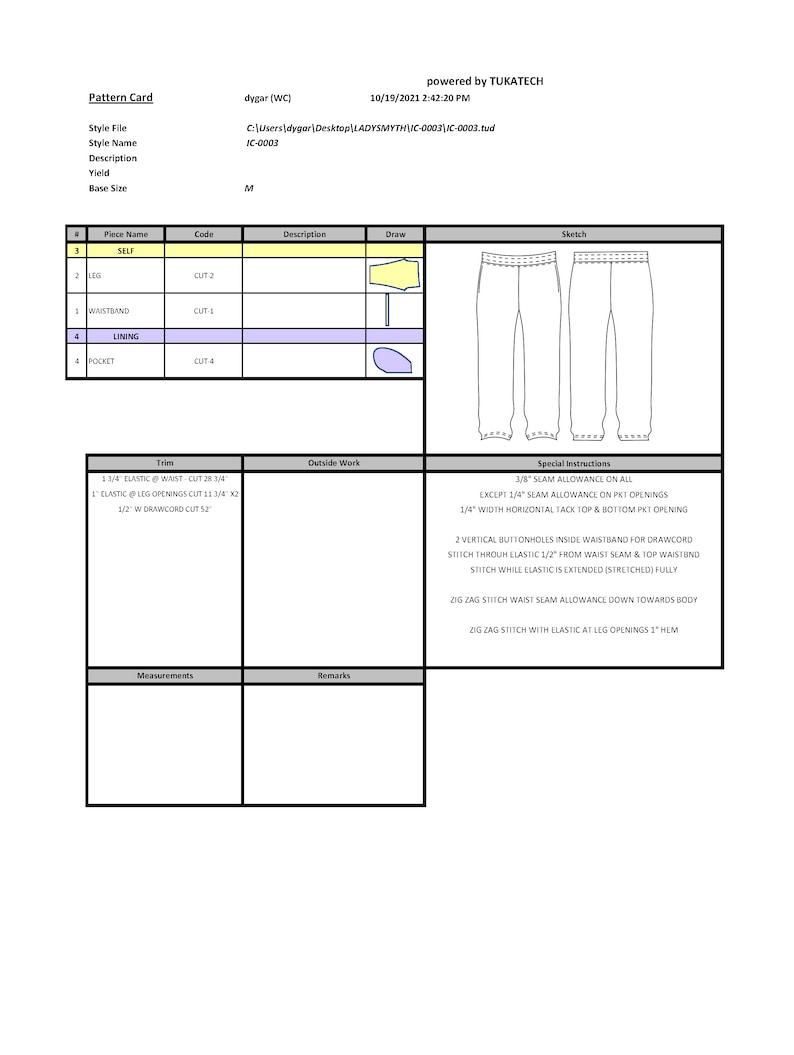 Sweat Pant PDF Sewing Pattern Unisex Sizes S-4X - Etsy