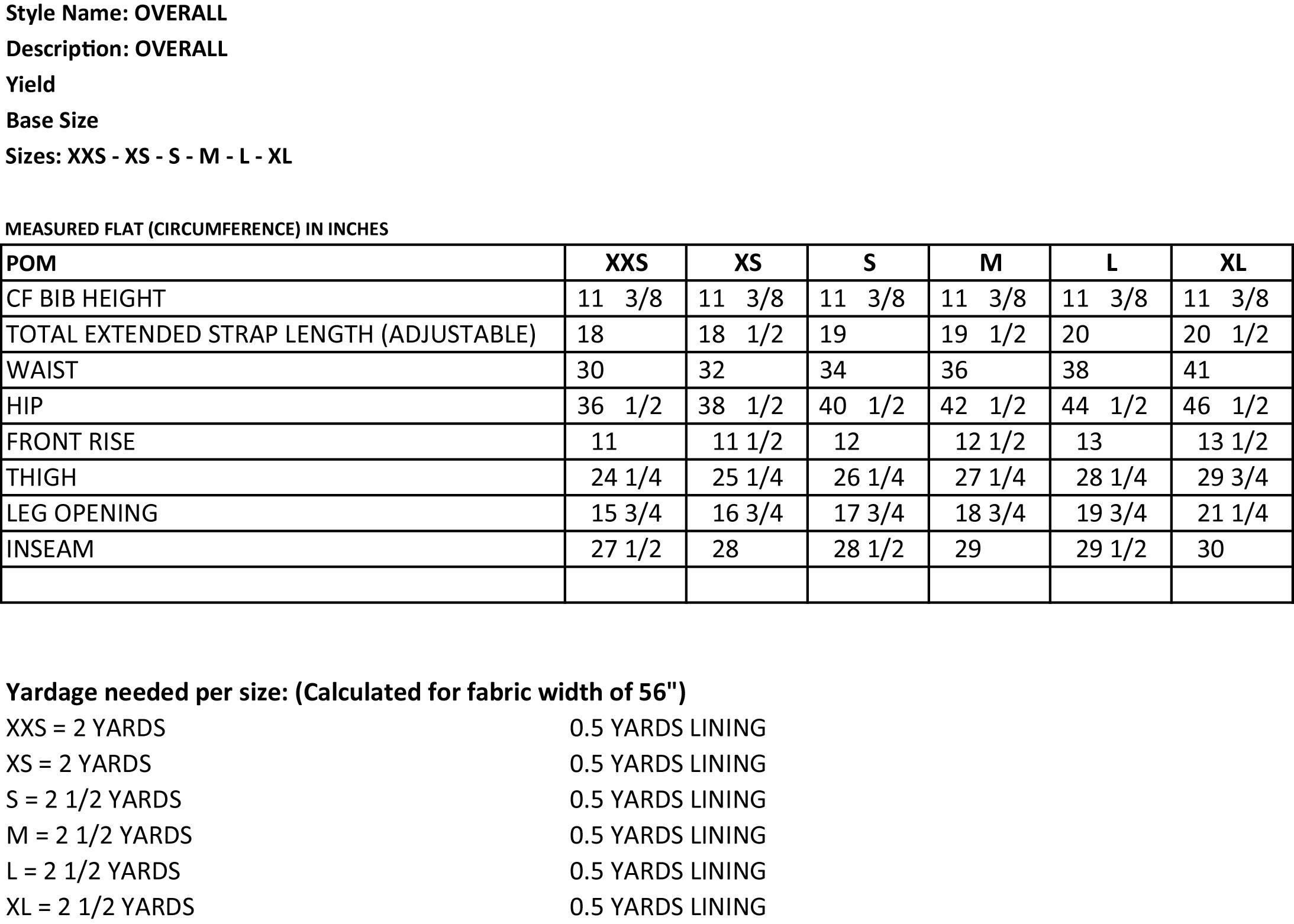 Work Overalls PDF Sewing Pattern Unisex Sizes XXS-XL - Etsy