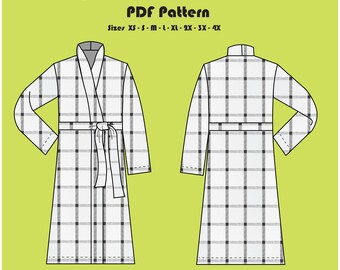 Bath Robe Pattern | Etsy