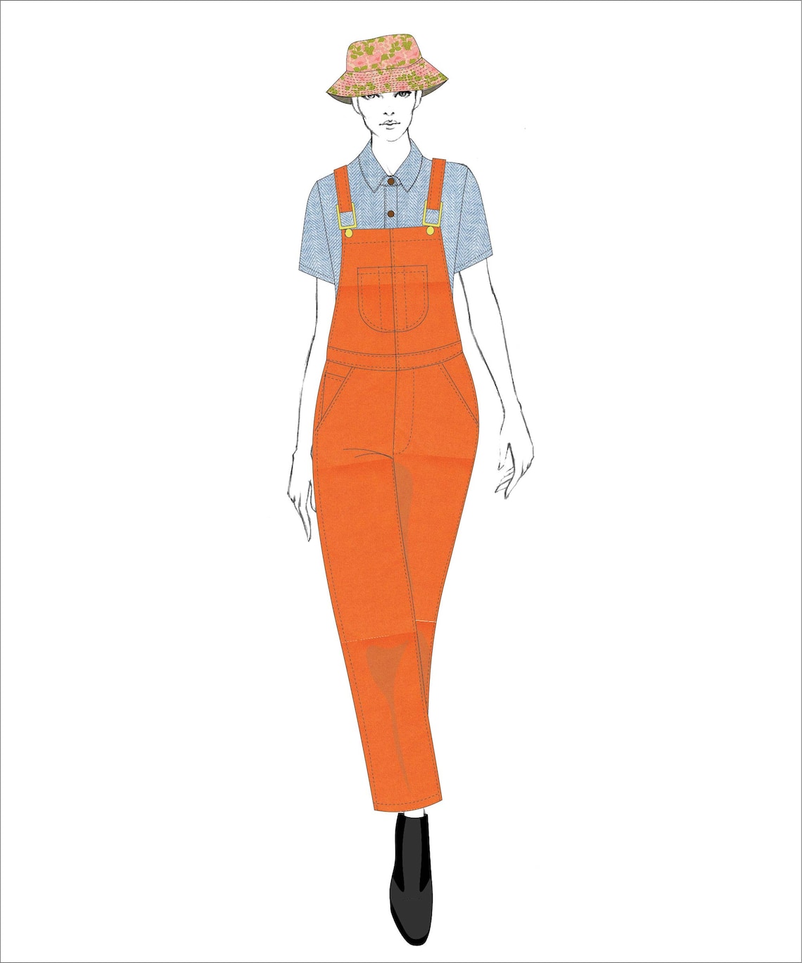 Work Overalls PDF Sewing Pattern Unisex Sizes XXS-XL - Etsy