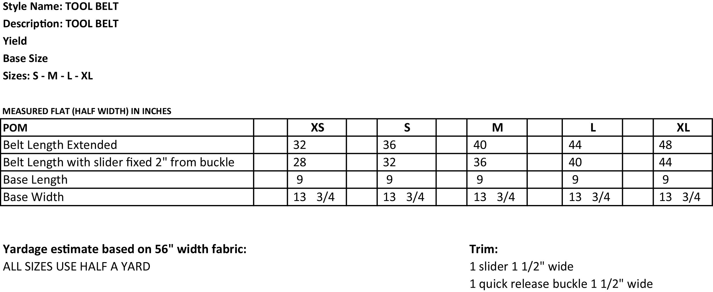 Utility Belt PDF Sewing Pattern Unisex Sizes XS-XL - Etsy