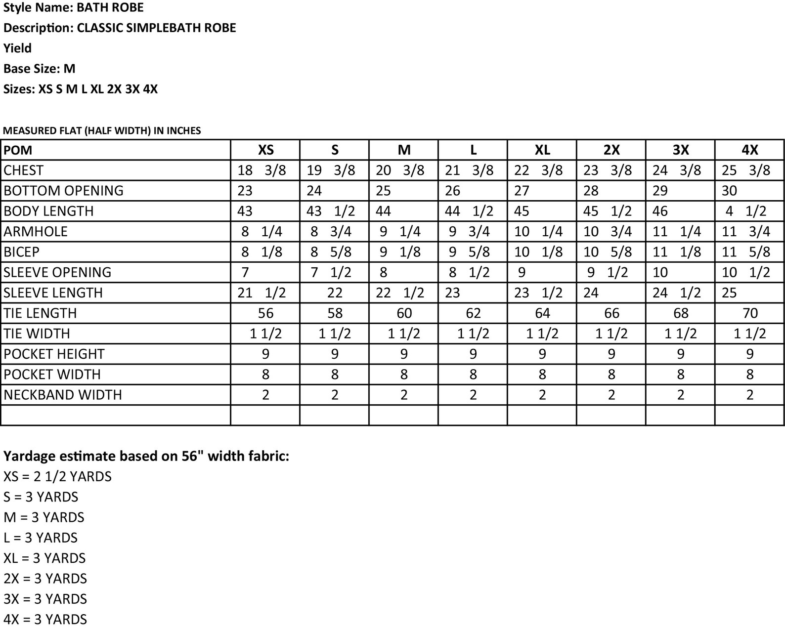 Bath Robe PDF Sewing Pattern Unisex Sizes XS-4X - Etsy