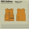 Kids Utility Vest - PDF Sewing Pattern - Kids Sizes 4-12 - Etsy