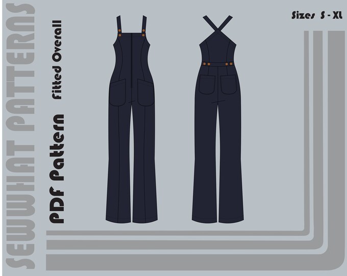 Simplicity S8855 Sewing Pattern the Knit Overall Misses Knit Overalls ...