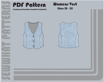 Painter's Vest PDF Sewing Pattern Unisex Sizes XXS-XXL - Etsy