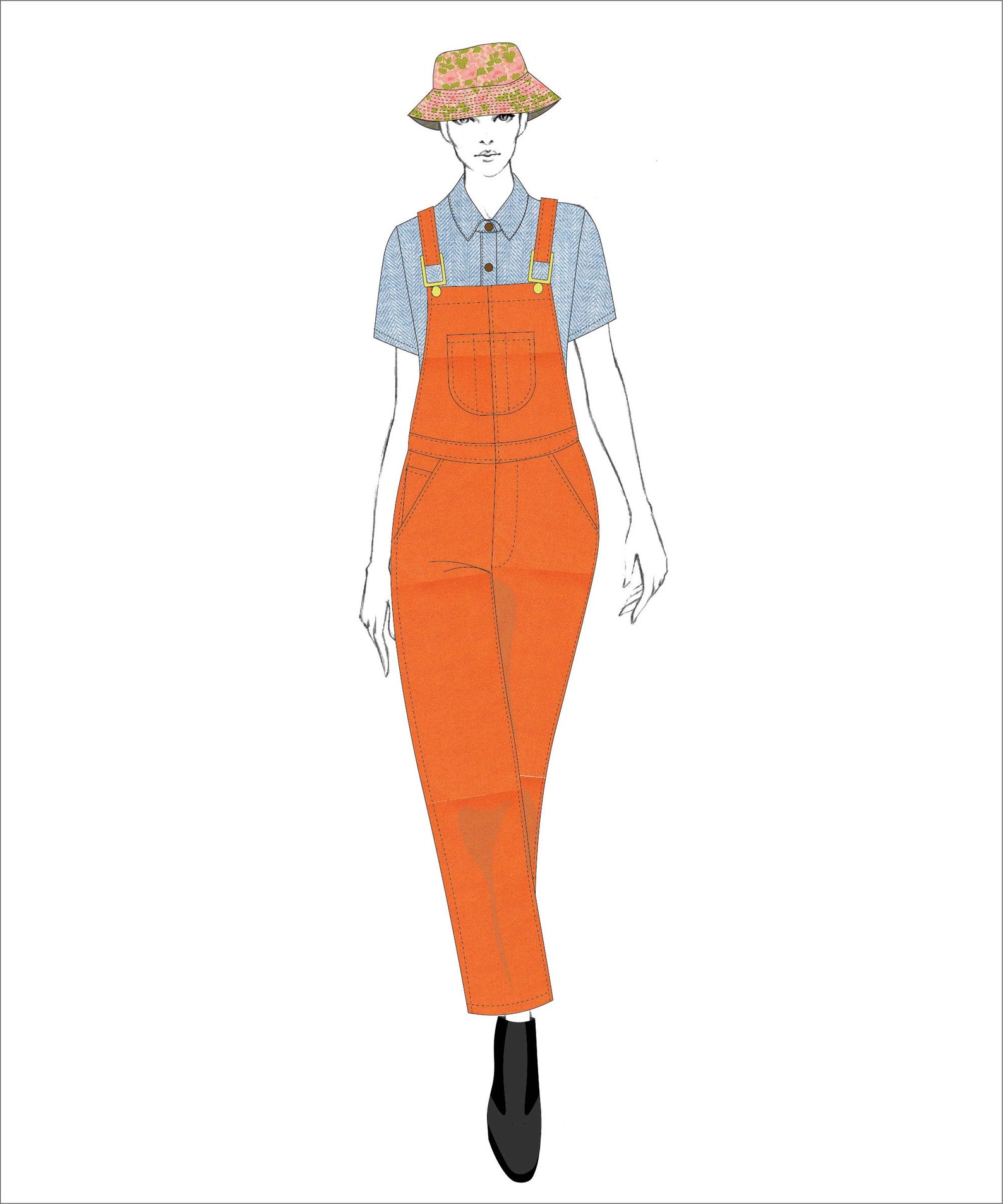 Work Overalls PDF Sewing Pattern Unisex Sizes 2X-4X - Etsy