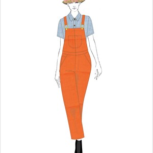 Work Overalls PDF Sewing Pattern Unisex Sizes 2X-4X - Etsy