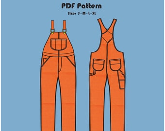 Bib Overalls Pattern | Etsy