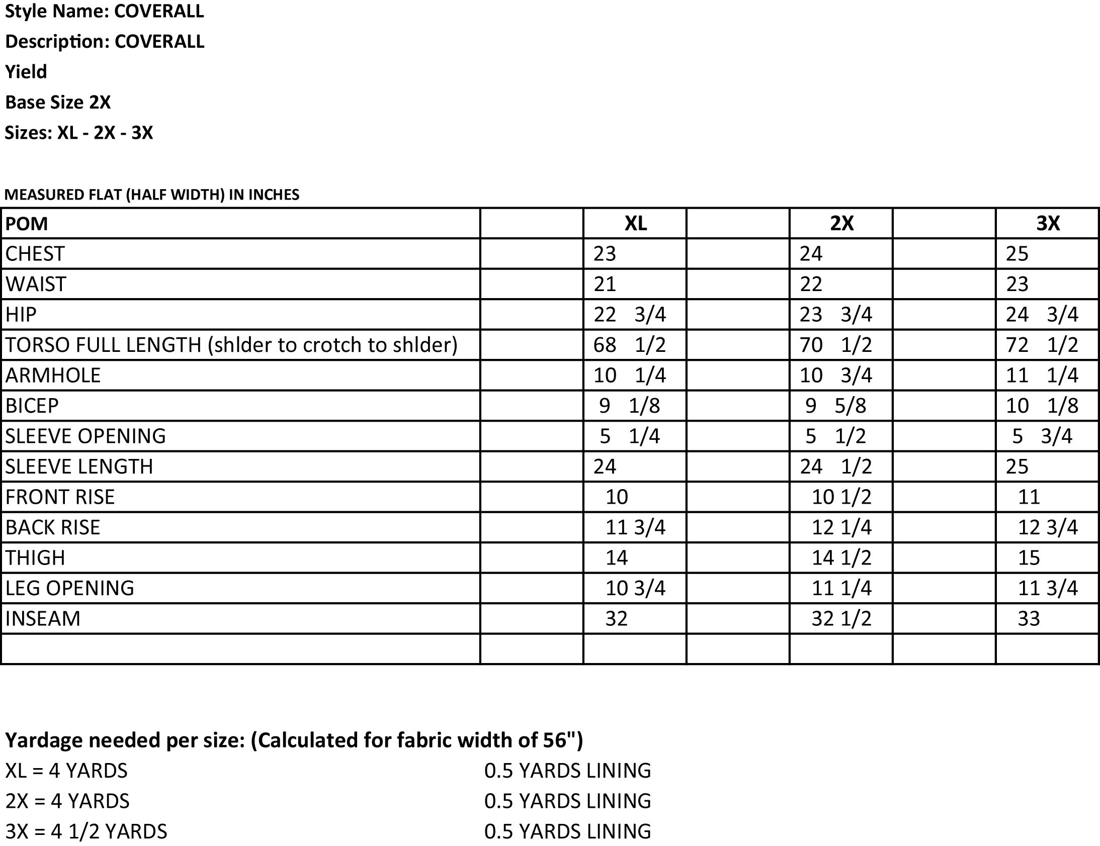 Coverall PDF Sewing Pattern Unisex Sizes XL-3X - Etsy