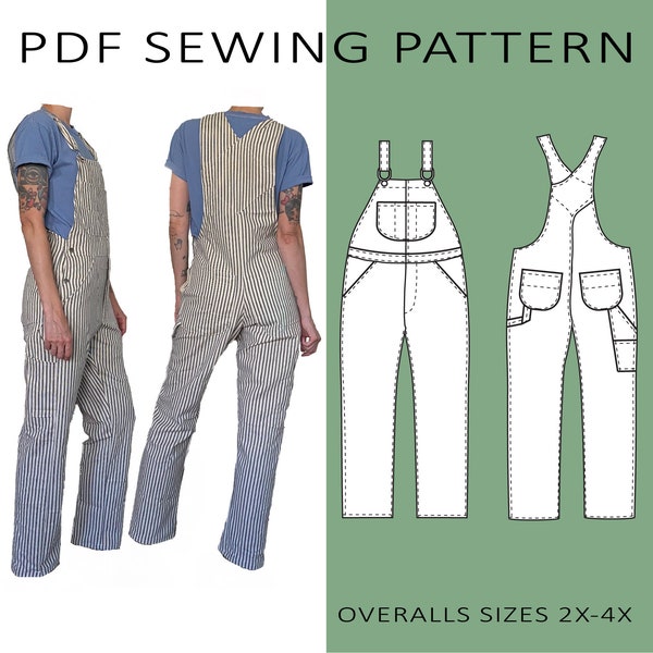 Bib Overalls Pattern - Etsy