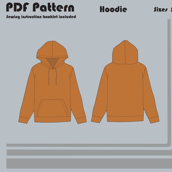 Hoodie Pattern - Etsy