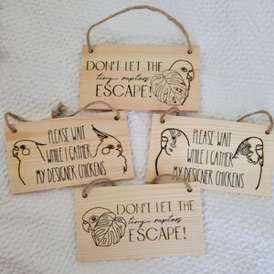 Custom Welcome Sign | Parrots | Greeting Sign| Wooden Sign - Etsy