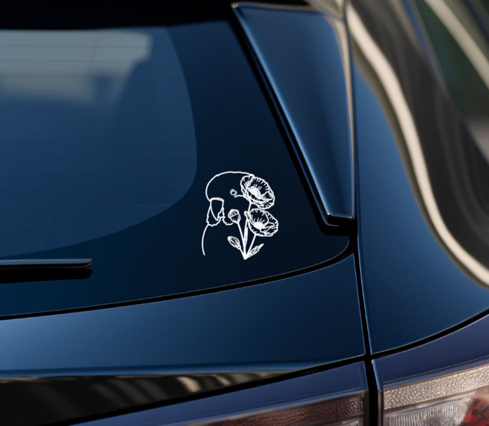 Quaker| Monk Parakeet Poppy Vinyl Decal| - Etsy