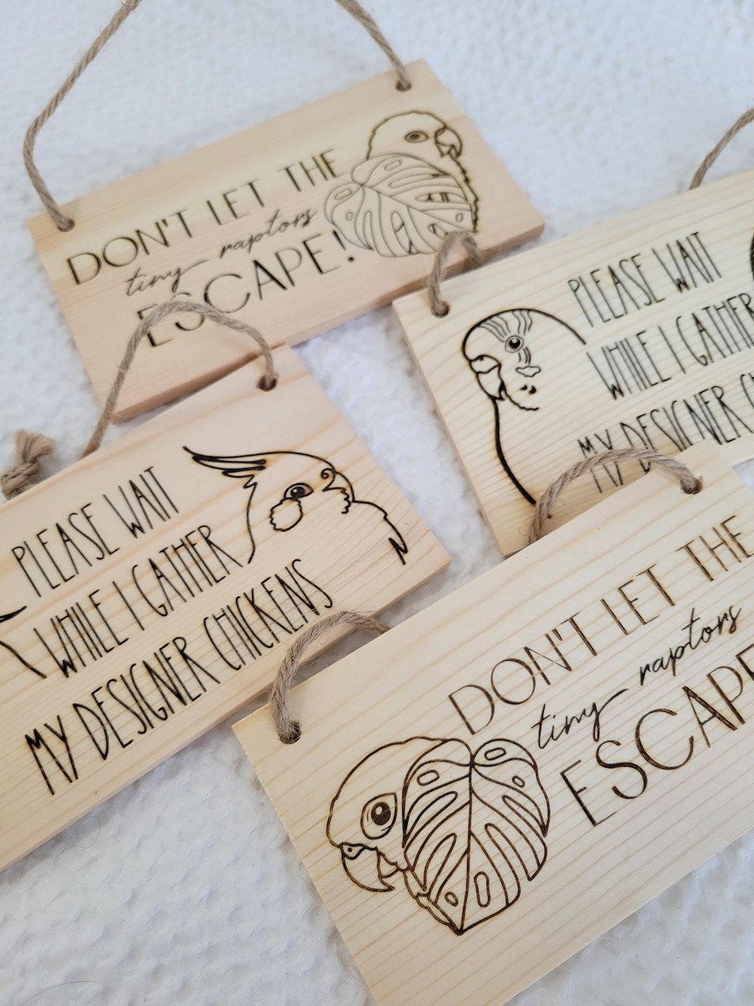 Custom Welcome Sign | Parrots | Greeting Sign| Wooden Sign - Etsy