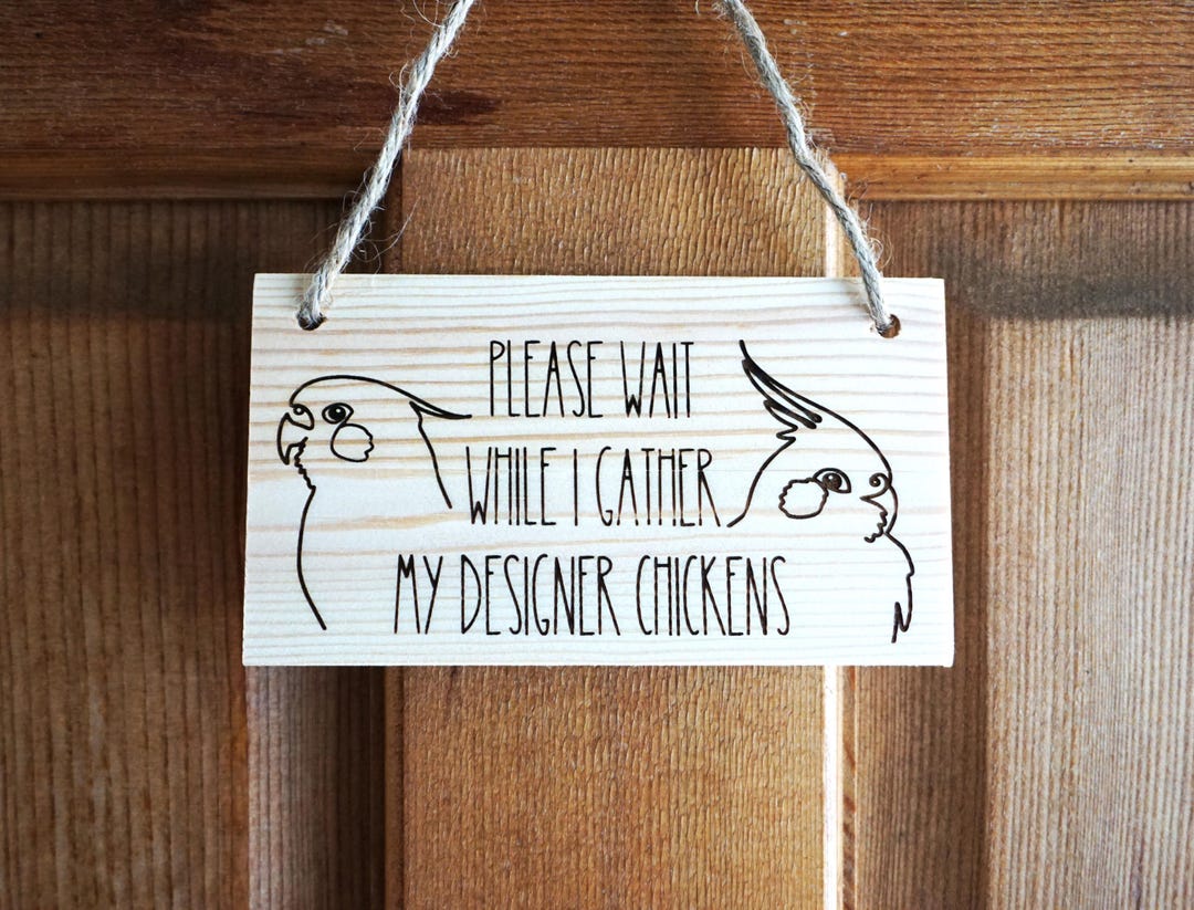 Cockatiel Welcome Sign | Cockatiel | Greeting Sign| Wooden Sign - Etsy