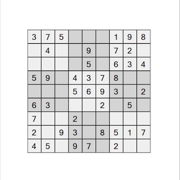 Remarkable 2 Sudoku Template - Etsy