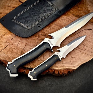 Handmade Jack Krauser Knife RE4 Resident Evil Gaming Knife Leather ...
