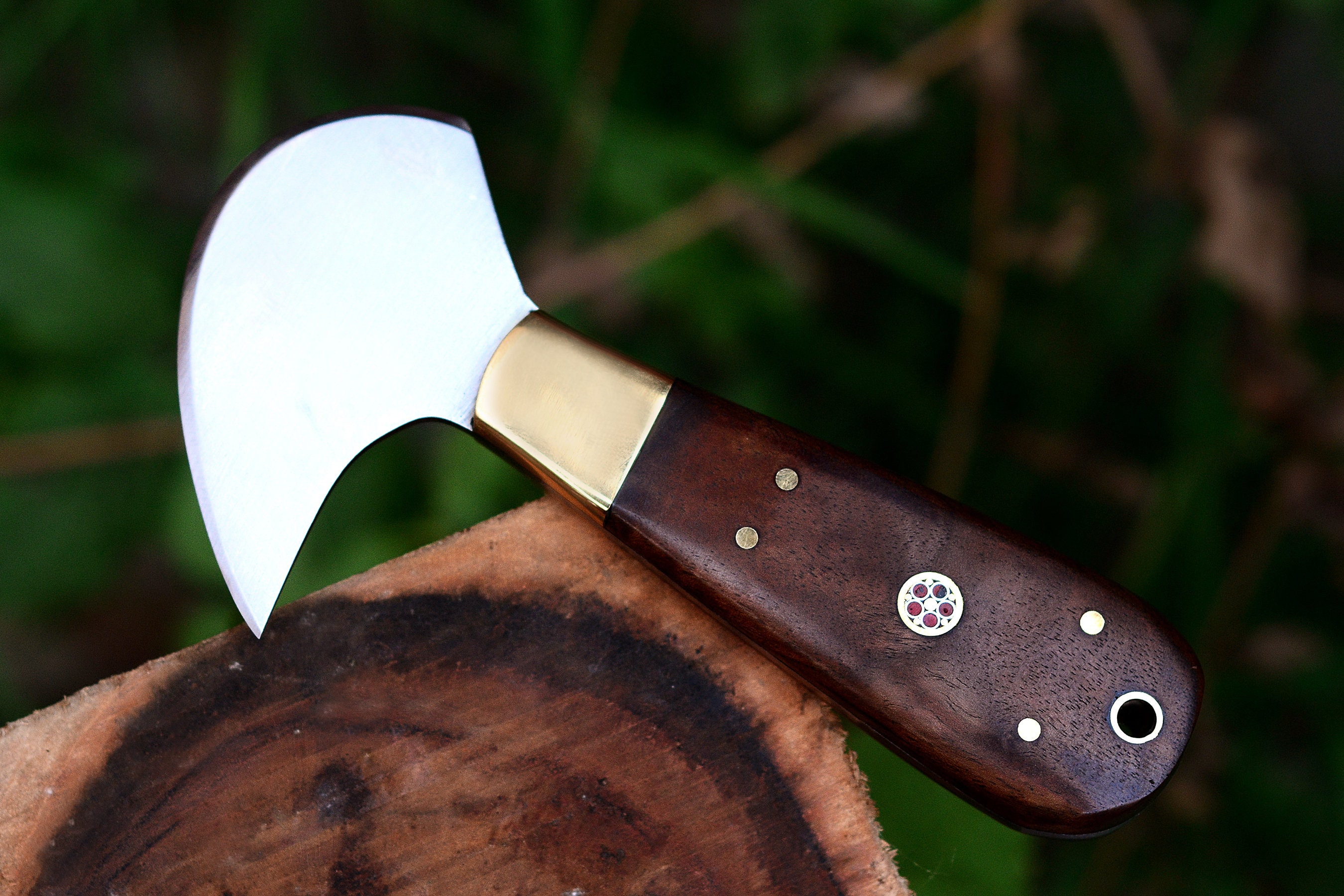 Leather Cutting Knife/ Handmade Carbon Steel Round Knife - Etsy Canada