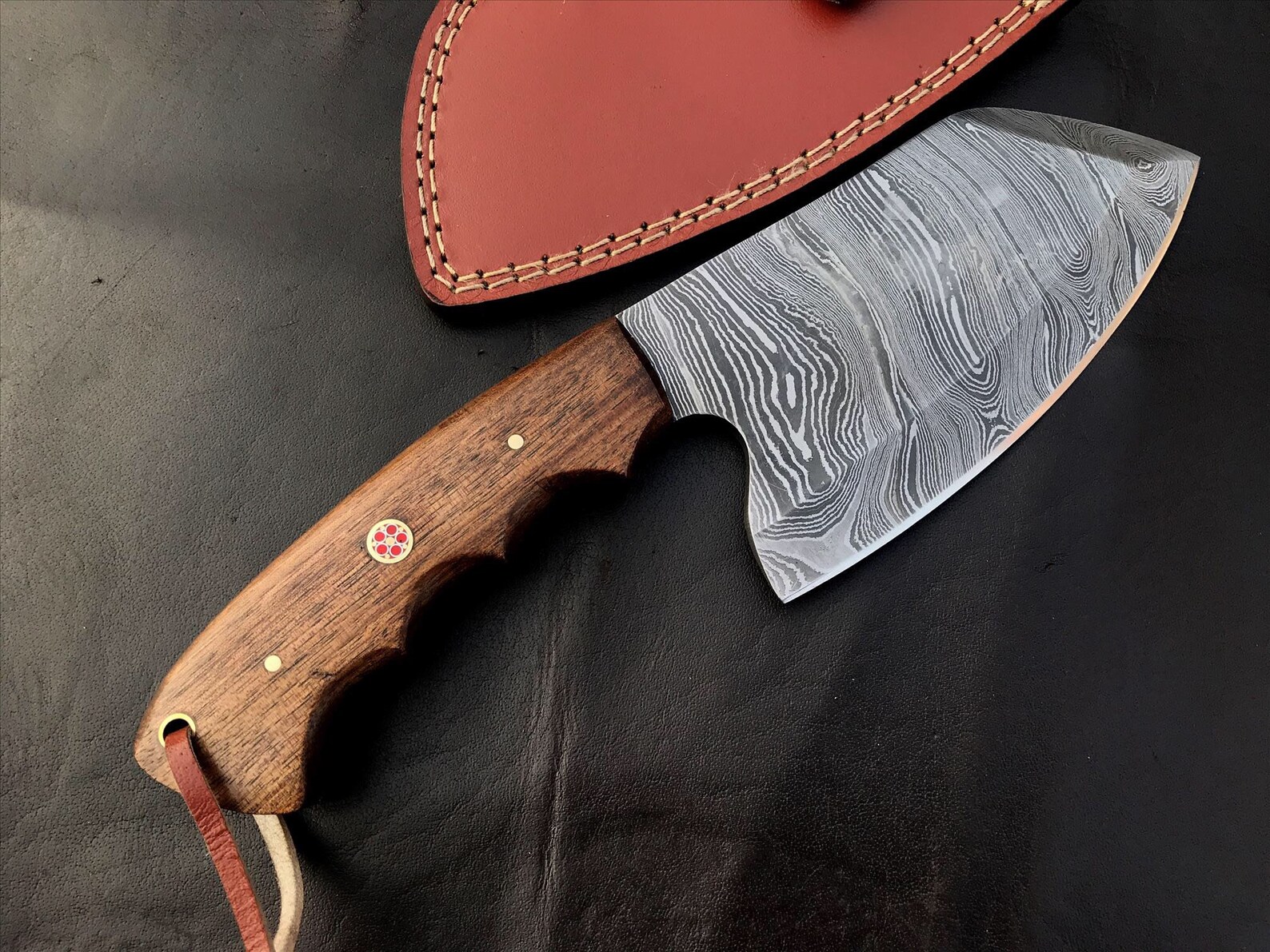 Couteau en acier de Damas fait à la main/ couperet/ hache - Etsy France