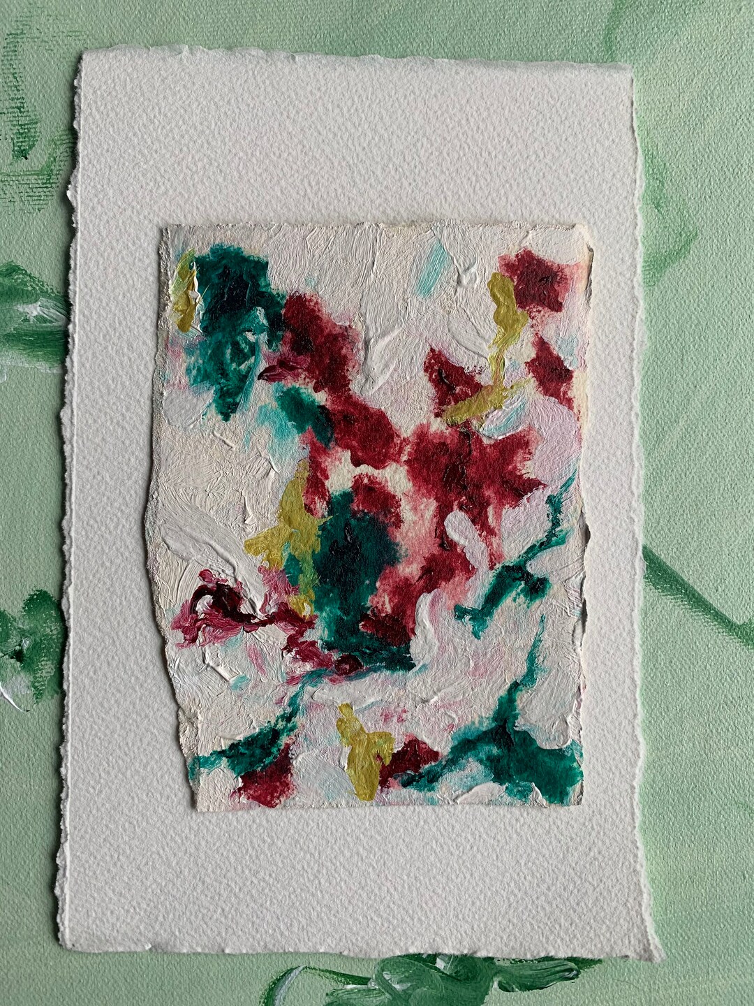 9x13cm Handmade Colorful Oil Painting on Paper - Not a Print - Etsy UK