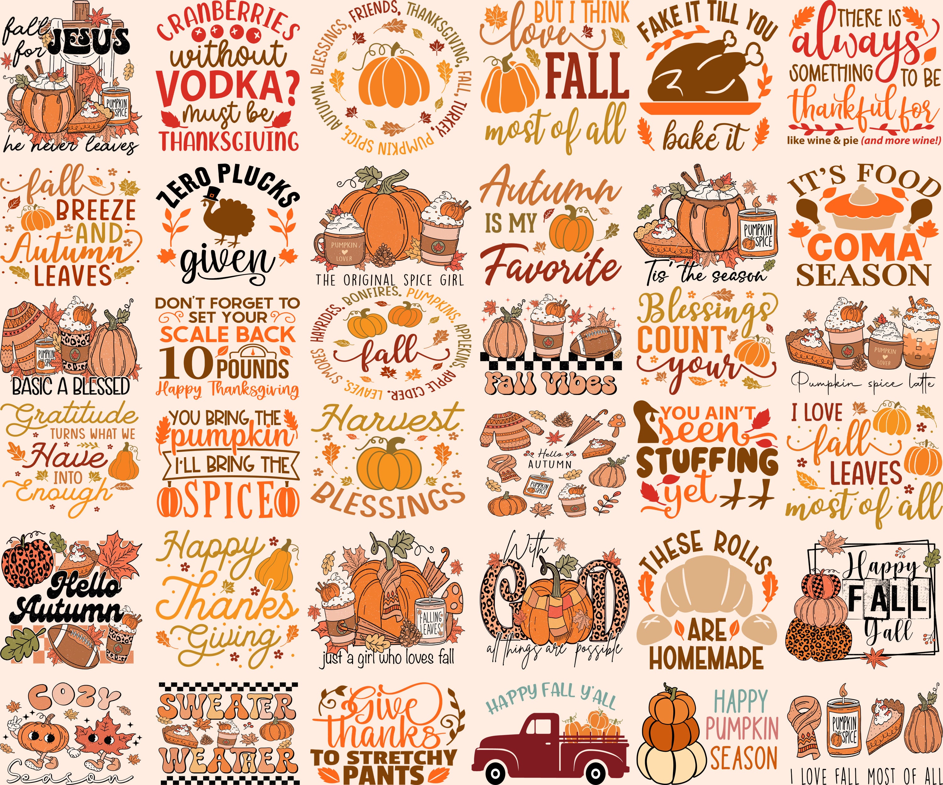 Fall SVG, Autumn Svg, Autumn Bundle Svg, Fall SVG Bundle, Thanksgiving ...