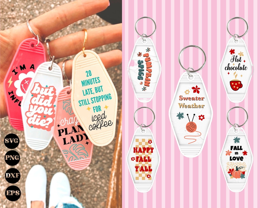 Autumn Motel Keychain SVG Bundle: Fall Quotes (digital Download) - Etsy