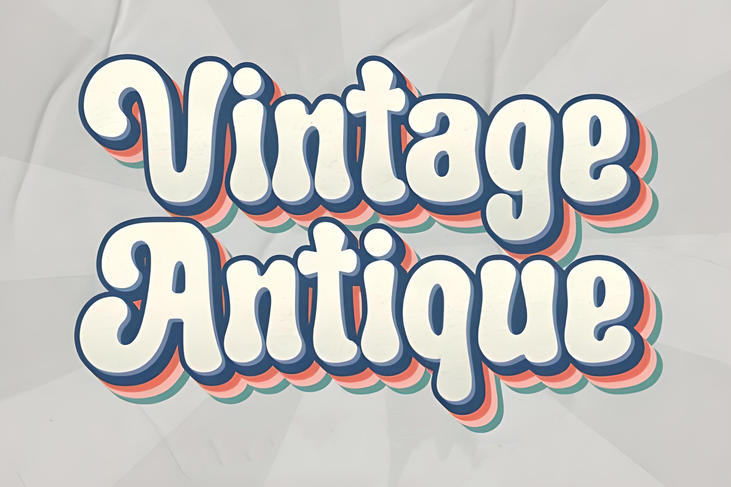Vintage Antiques Fonts - Handcrafted Unique Font Pack for DIY Projects ...