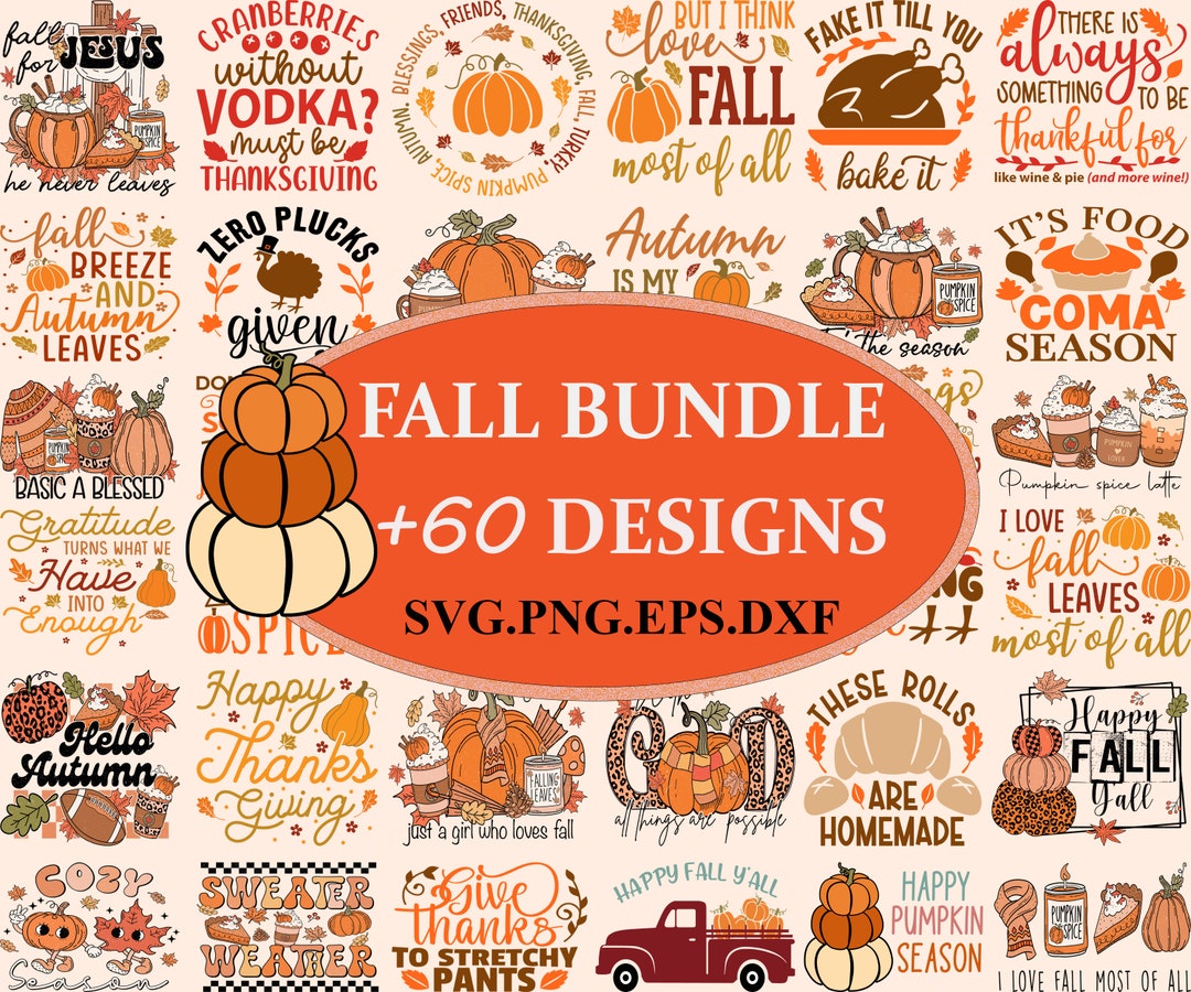 Fall SVG, Autumn Svg, Autumn Bundle Svg, Fall SVG Bundle, Thanksgiving ...