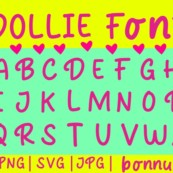 Retro Dolly Font - Etsy