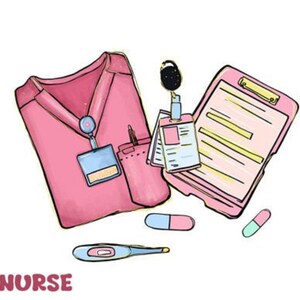 Cute Nurse and Doctor Clipart Bundle Graphics - Medical Clip Art Set ...