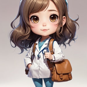 3D Nurse Clipart PNG, Hospital Clipart, Sisters Clipart, Scrubs Best ...