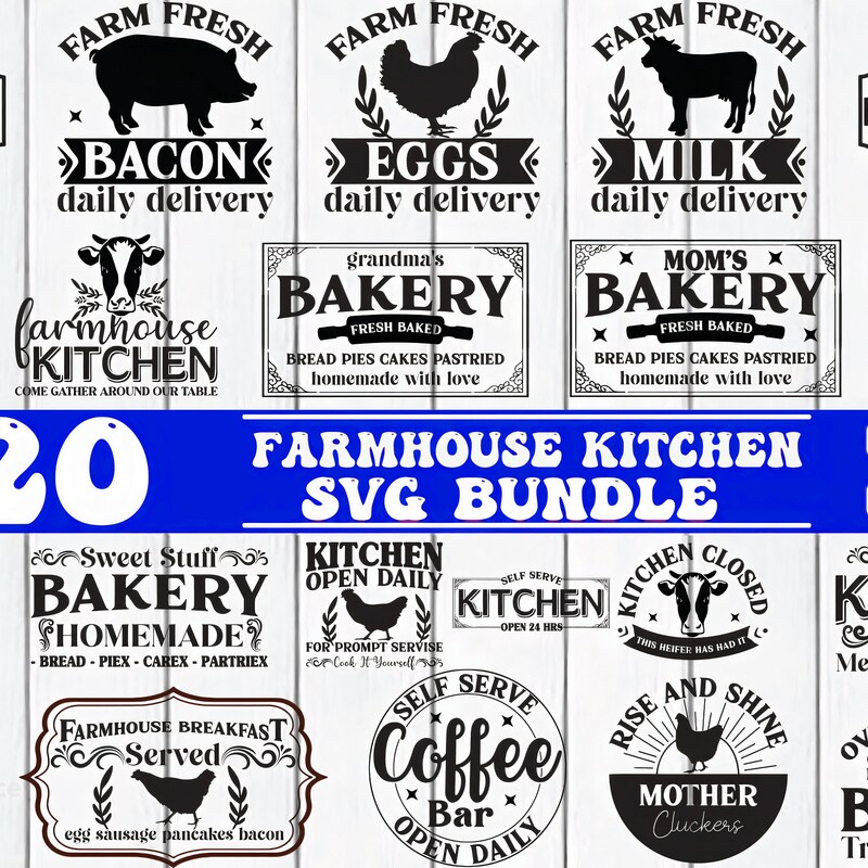 Country Kitchen Svg - Etsy