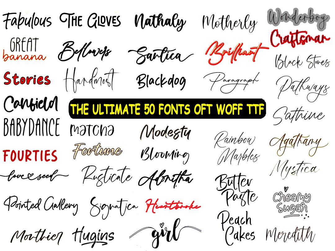 Best Signature Font Calligraphy - Feminine Font Beautiful Cursive Font ...