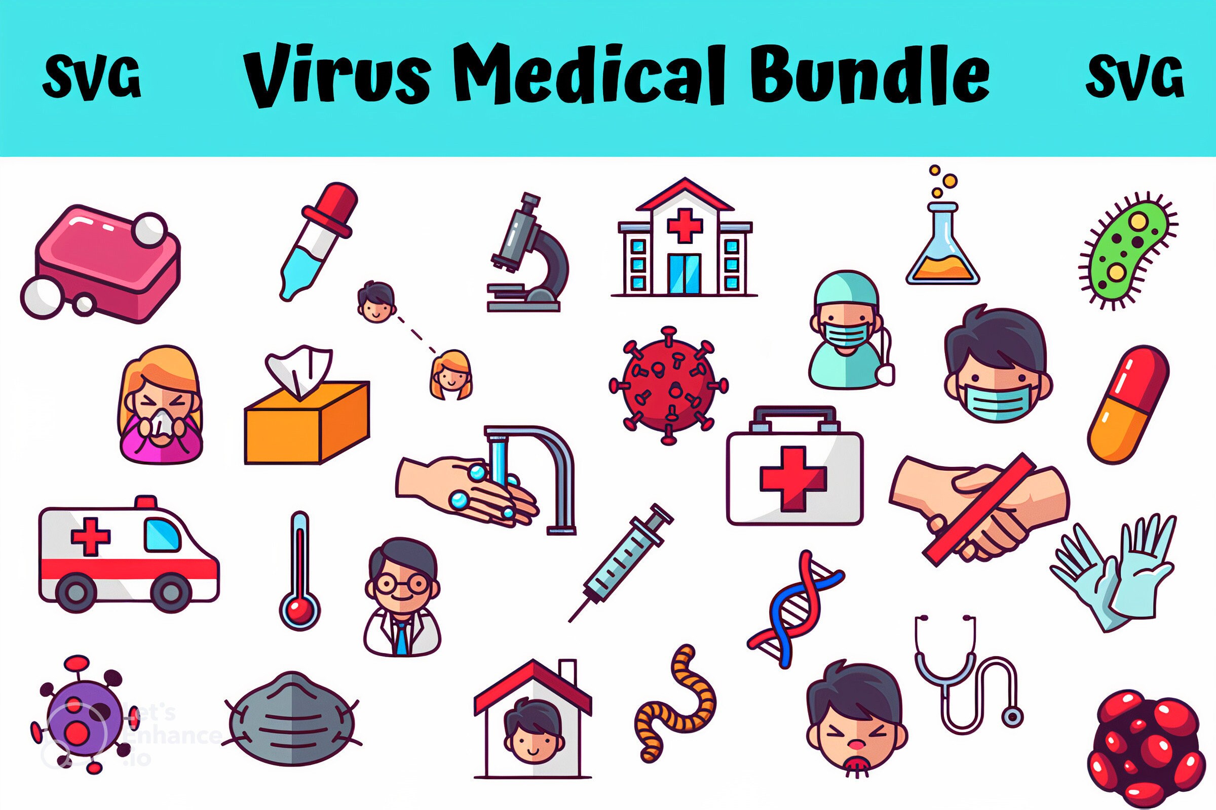 Medical Clipart Digital Stickers Cute Nurse and Doctor Graphics for ...