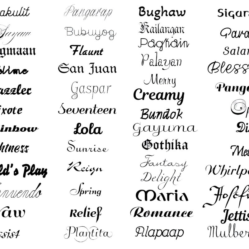 Fonts - Etsy