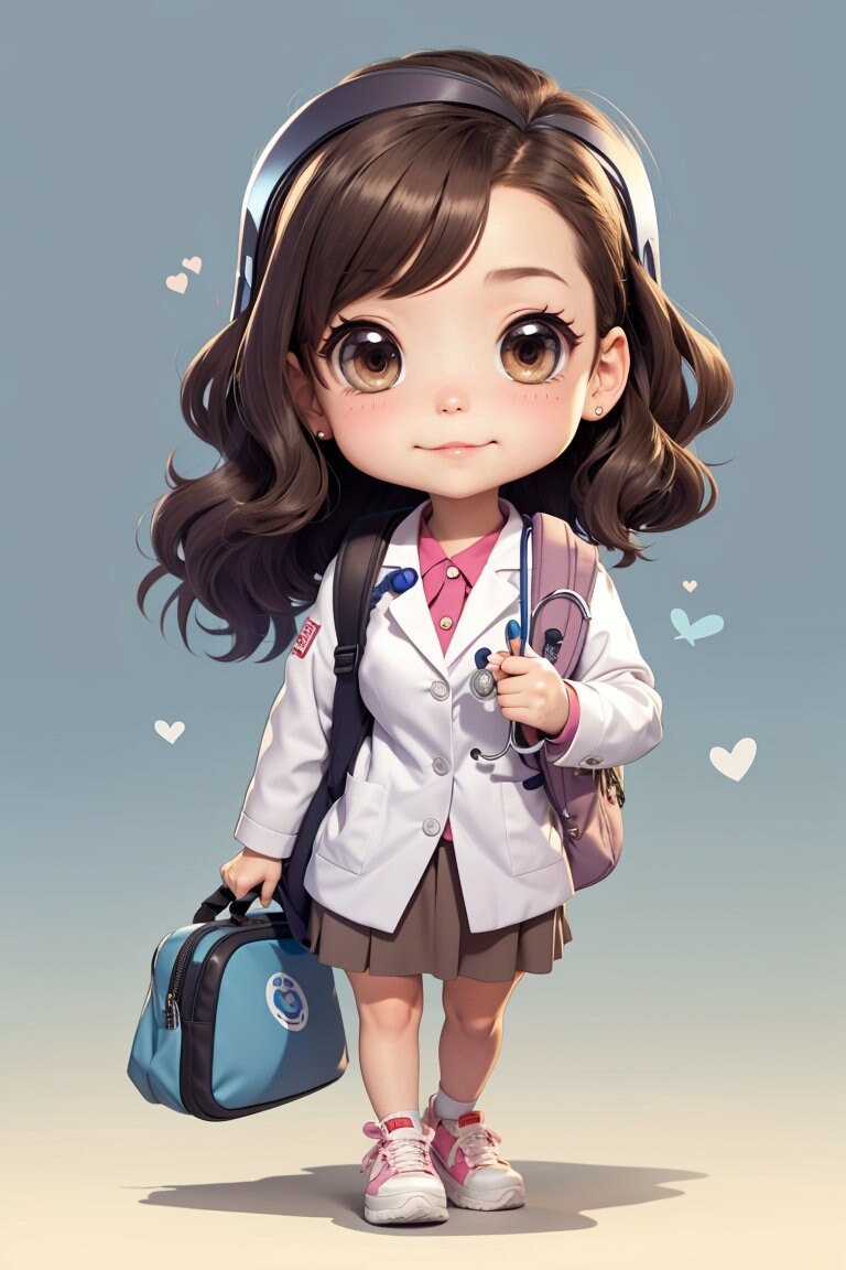 3D Nurse Clipart PNG, Hospital Clipart, Sisters Clipart, Scrubs Best ...