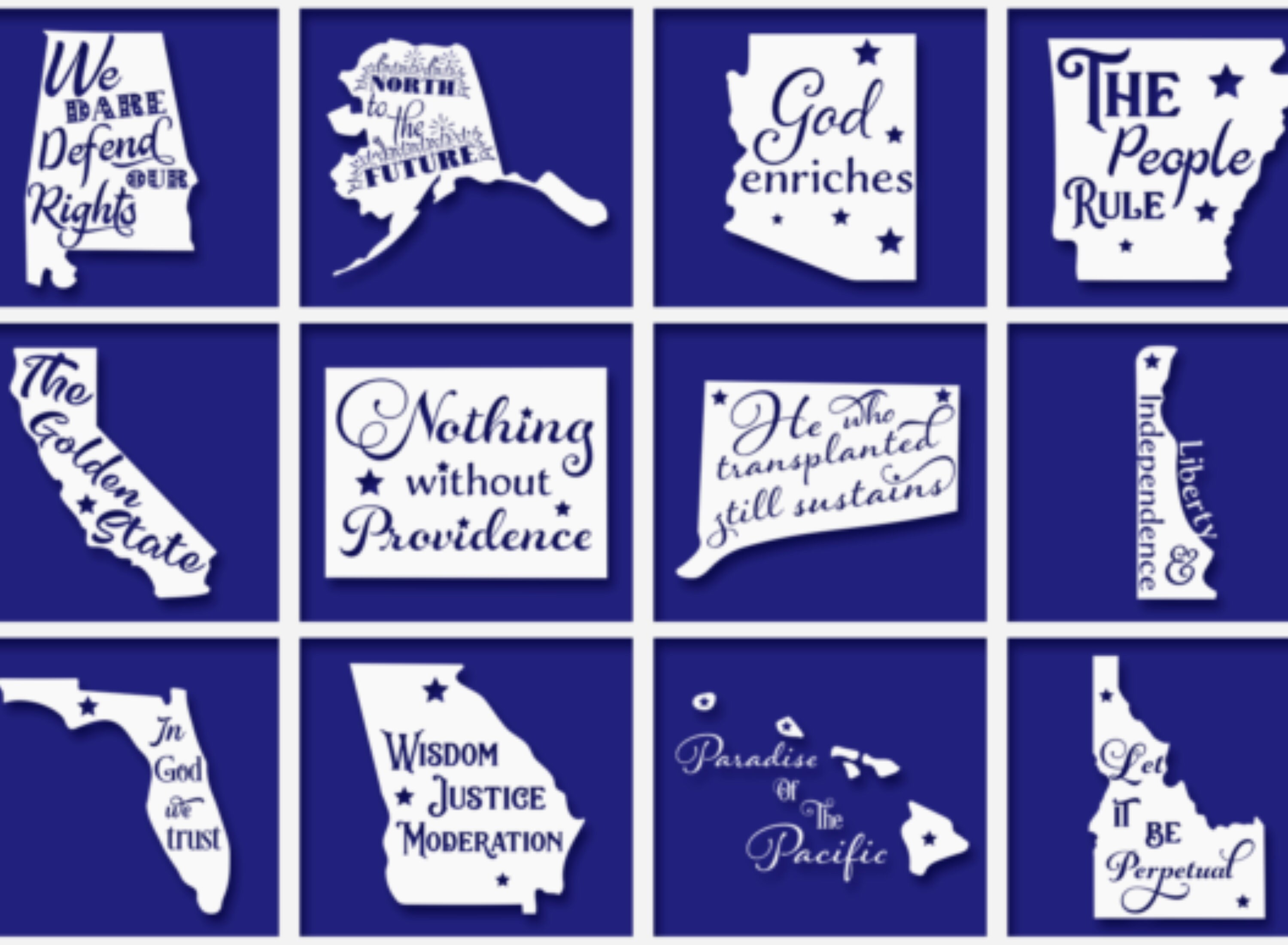 USA States SVG Bundle,50 States SVG Bundle,cut Files ,cricut ,clip Art ...