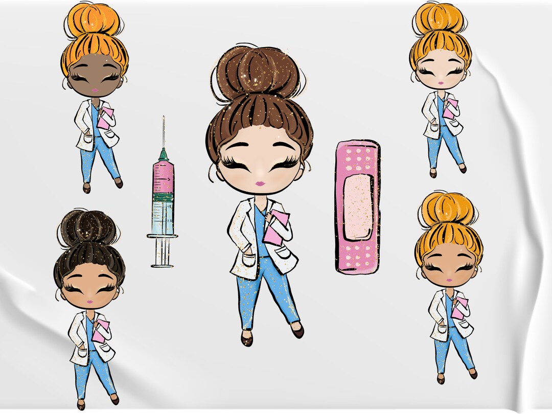 Nurse Clipart and Doctor Clipart for Nurse, Cap Clipart Medical Nurse ...