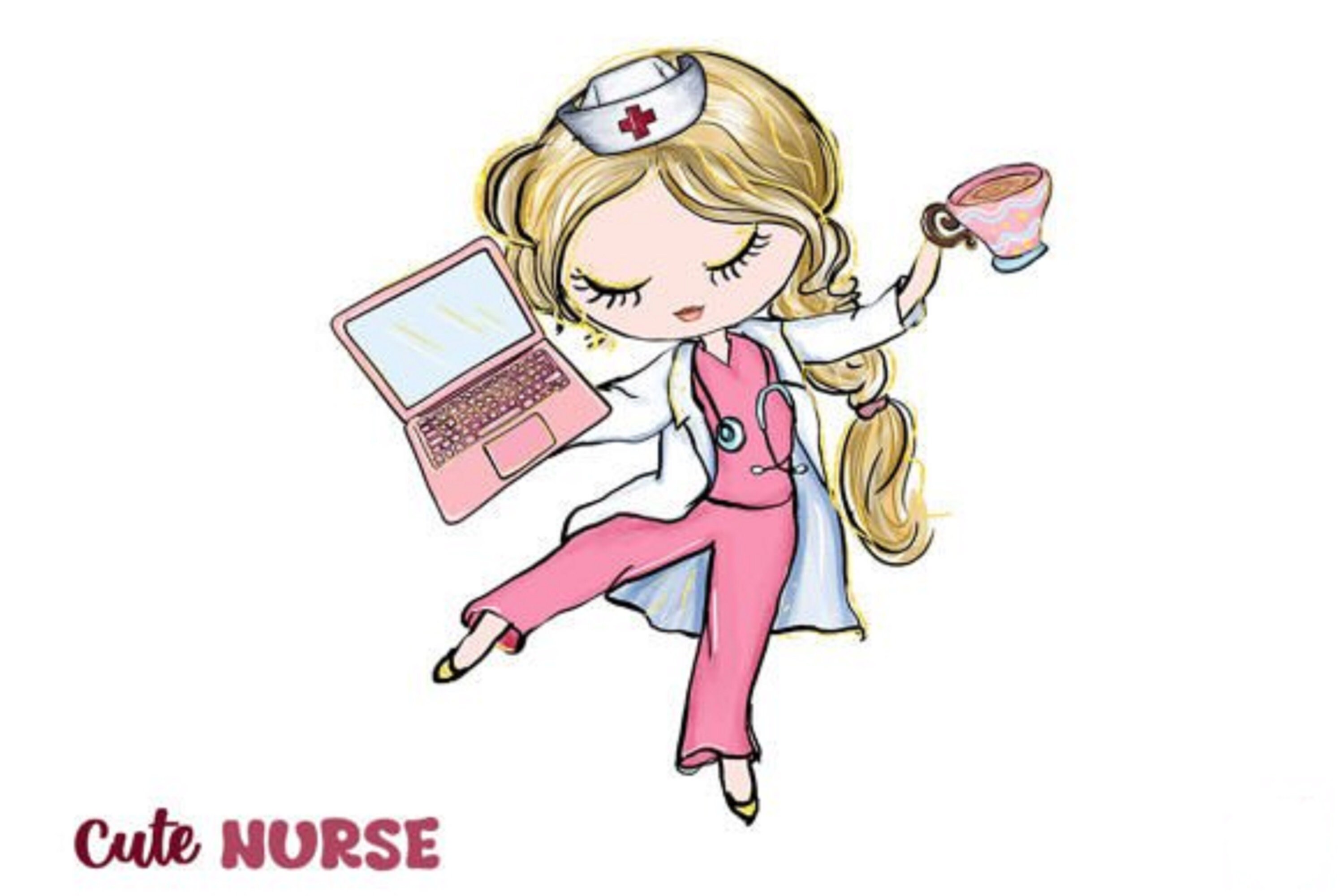 Cute Nurse and Doctor Clipart Bundle Graphics Medical Clip - Etsy