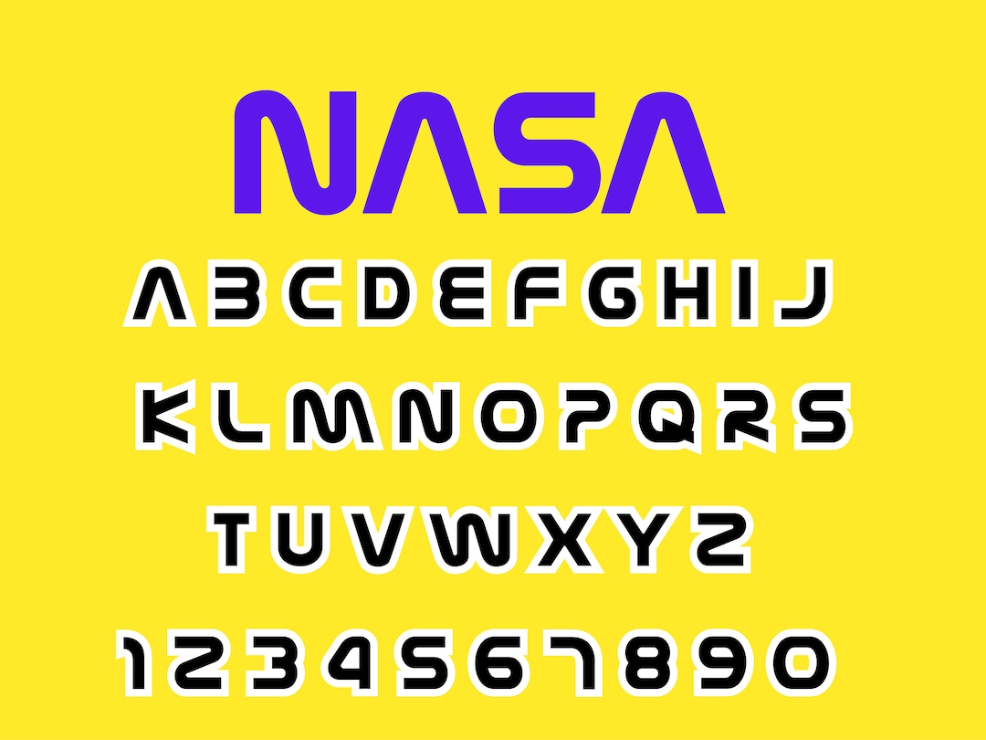 Best Nasa Ttf Font, Alien Font,nasa Font, Nasa Ttf - Cricut, Silhouette ...