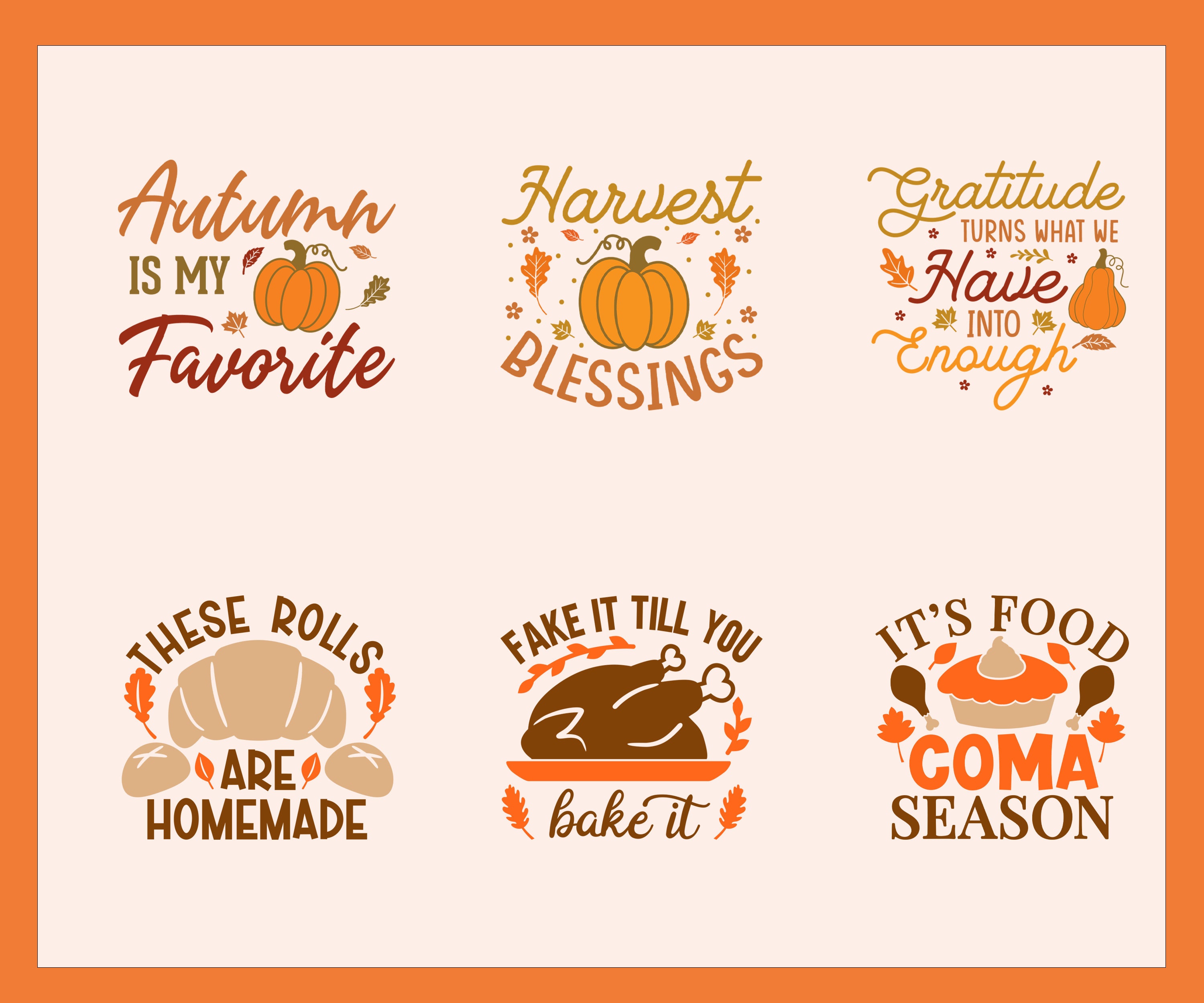Fall SVG, Autumn Svg, Autumn Bundle Svg, Fall SVG Bundle, Thanksgiving ...