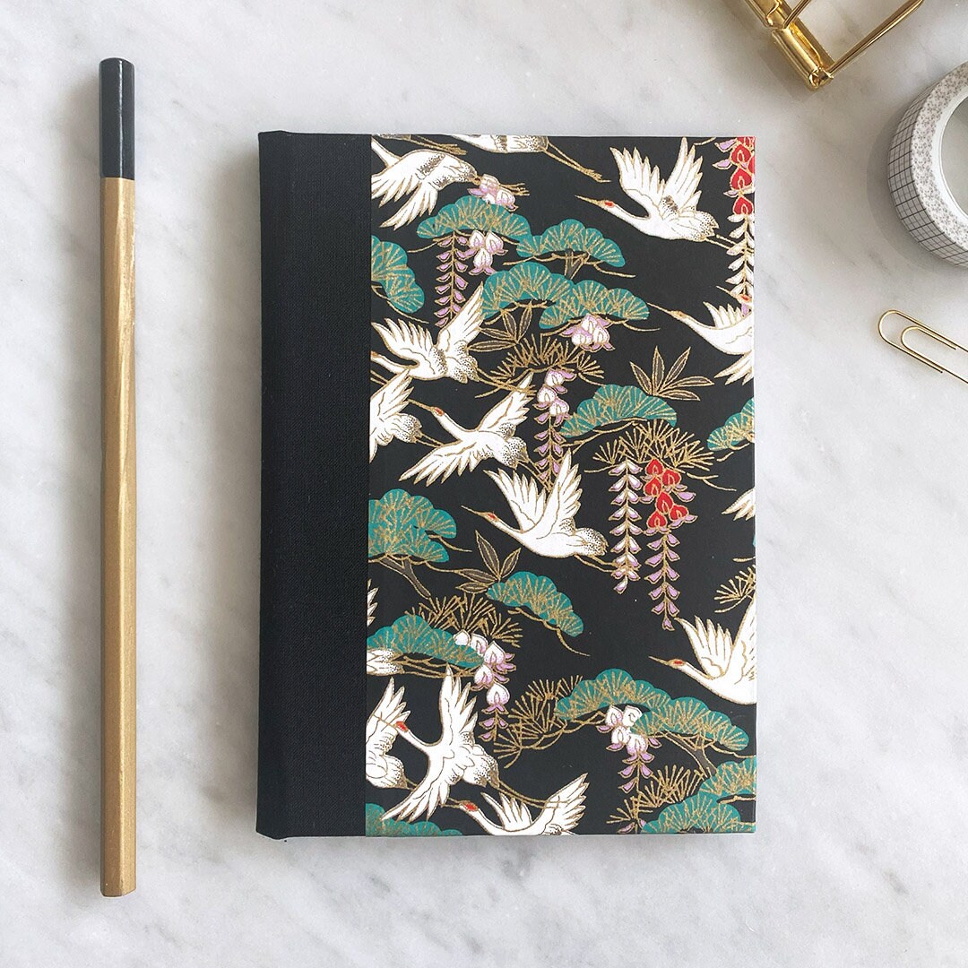 Crane Bird Pocket Notebook Japanese Paper Teacher Gift Stationery Gift ...