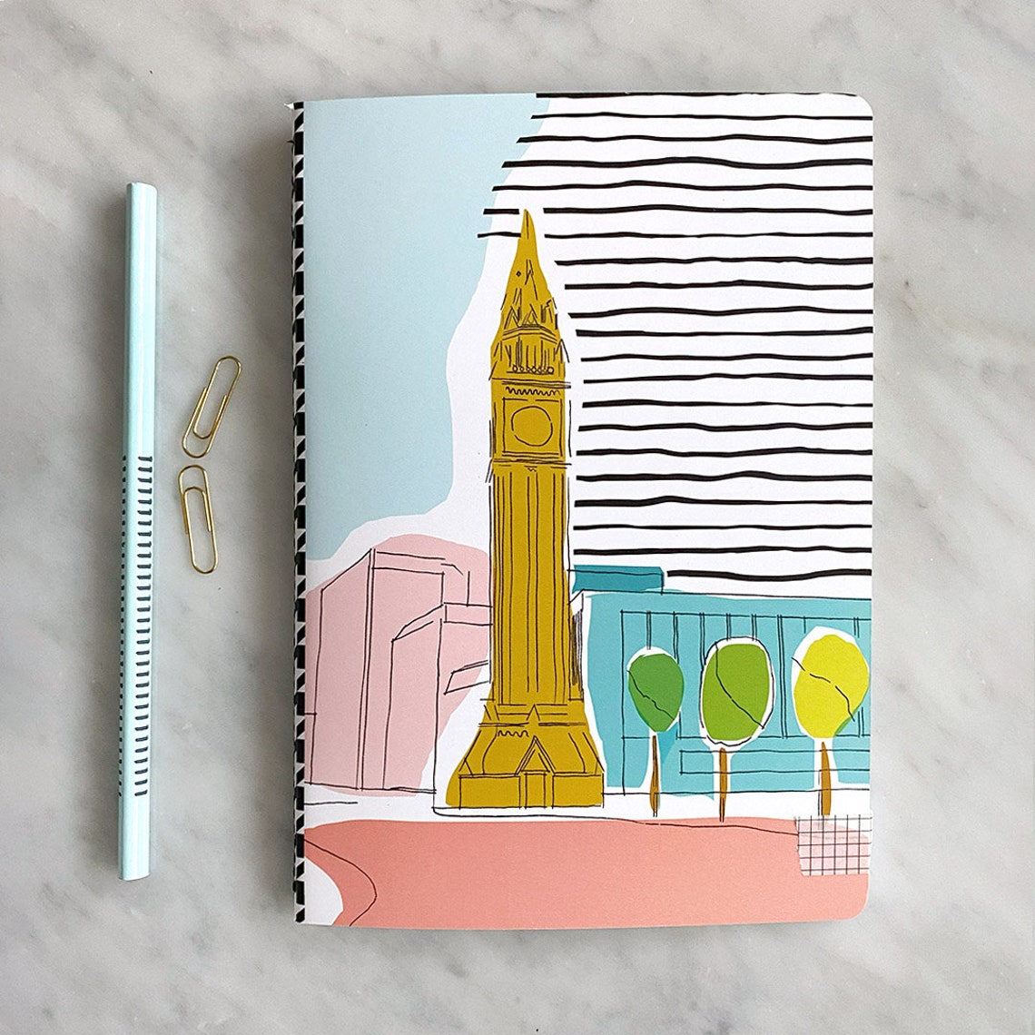Albert Clock Belfast Art A5 Notebook - Etsy